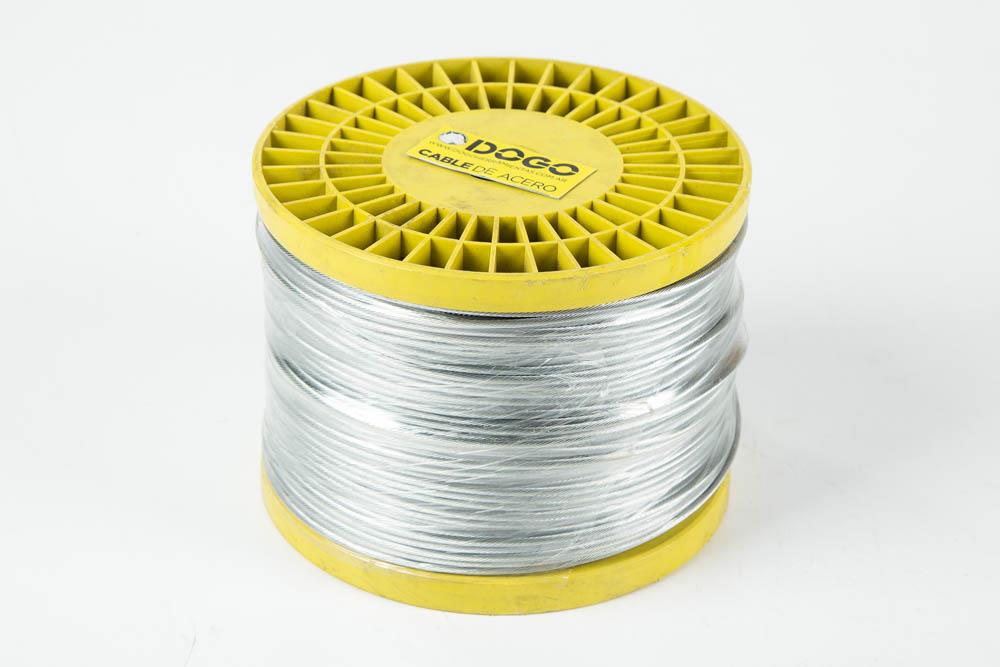 CABLE DE ACERO 5.0 MM.ROLLO 100 MTS.6x7 - Dogo